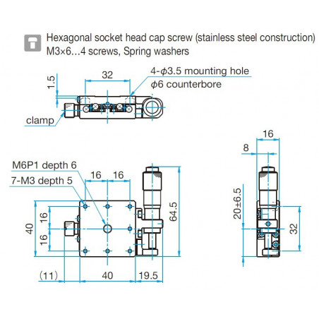 OSE-TSDH-SZ: Z axis, 25 x 25 mm