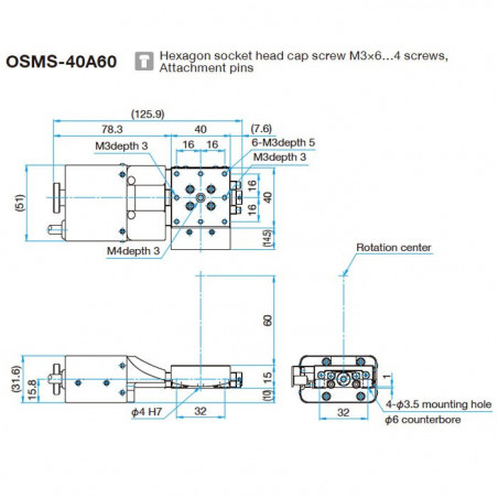 Goniometers, 40 x 40 mm