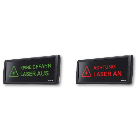 LED laser warning signs