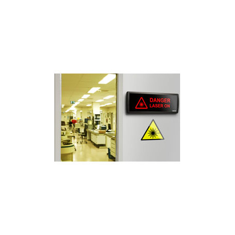 LED laser warning signs