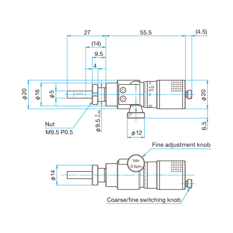 Worm Drive Micrometer Heads