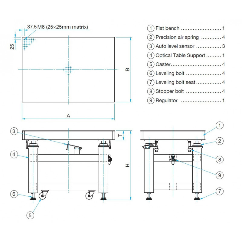 HP Vibration Isolation Tables
