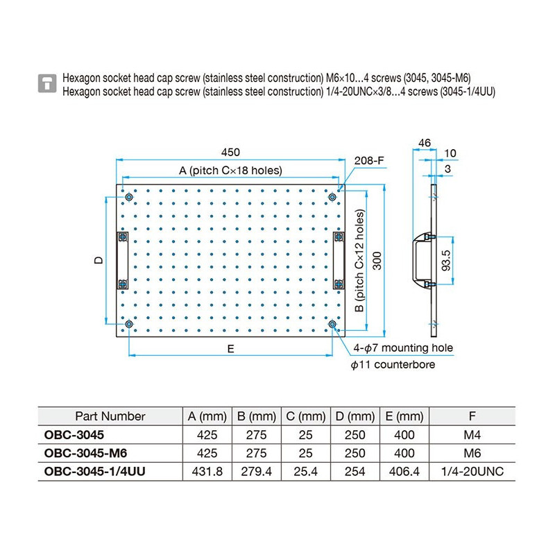 Optical Baseplates, OSE-OBC